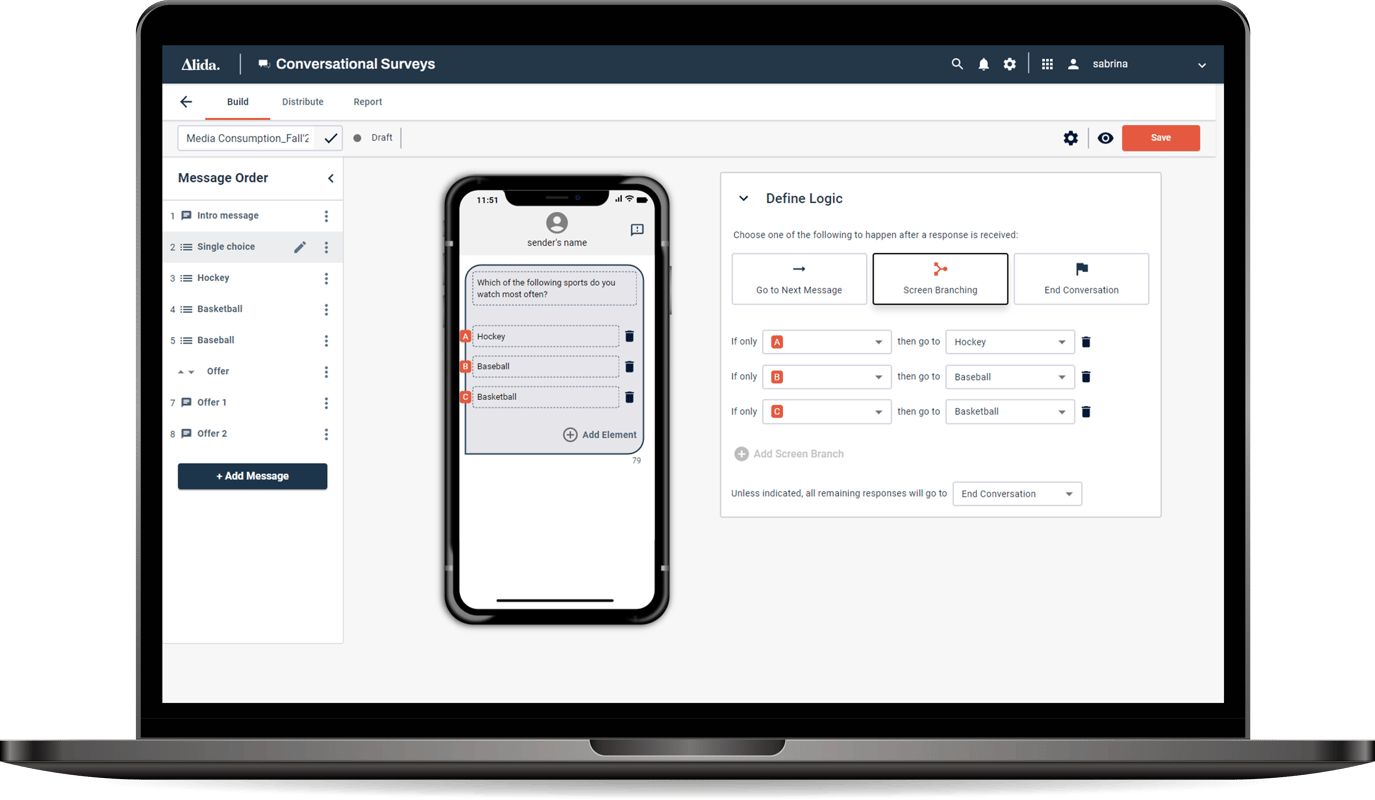 Conversational Surveys | TXM Tools | Alida