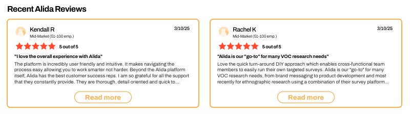Alida Named a Leader in G2.com Spring 2025 Grid® Report for User Research