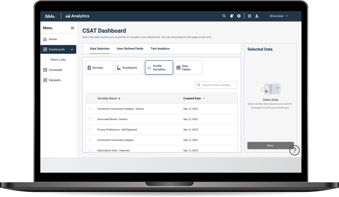 Analytics: Customer Analytics Software | TXM Tools | Alida