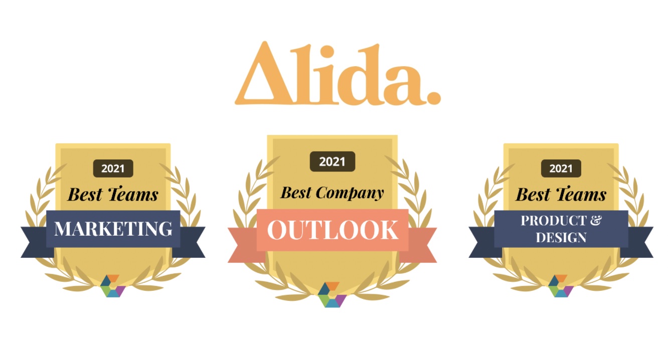 Alida Wins 2021 Comparably Awards for Best Company Outlook, Best ...